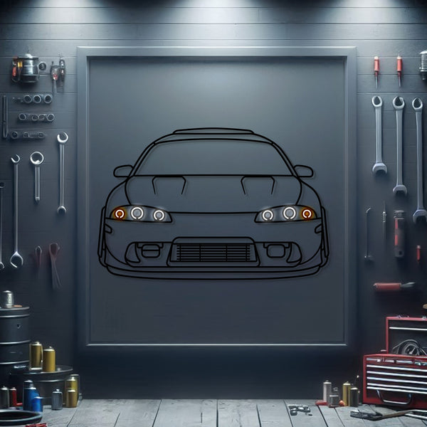 1995 Mitsubishi Eclipse GST Front View Metal Neon Car Wall Art - MTN01 ...