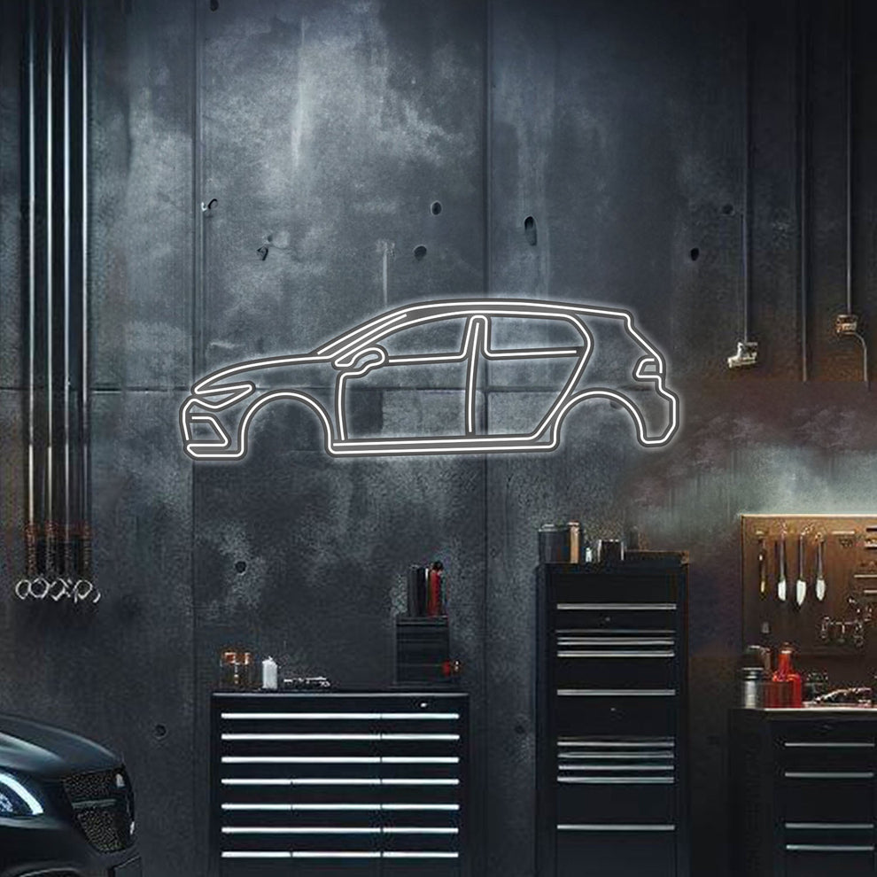 Golf GTI Metal Neon Car Wall Art - MTN0049 – Martin Metalwork LLC