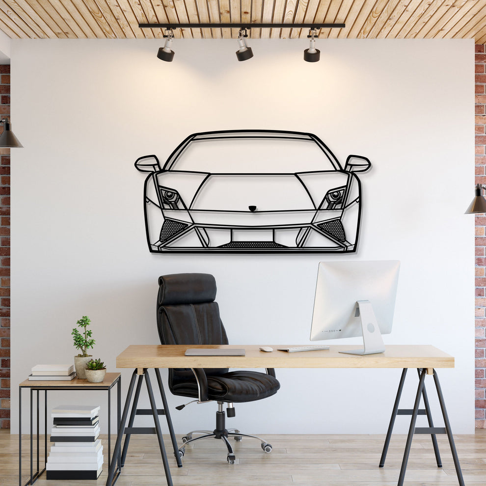 2013 Gallardo Front View Metal Car Wall Art - MT1357 – Martin Metalwork LLC