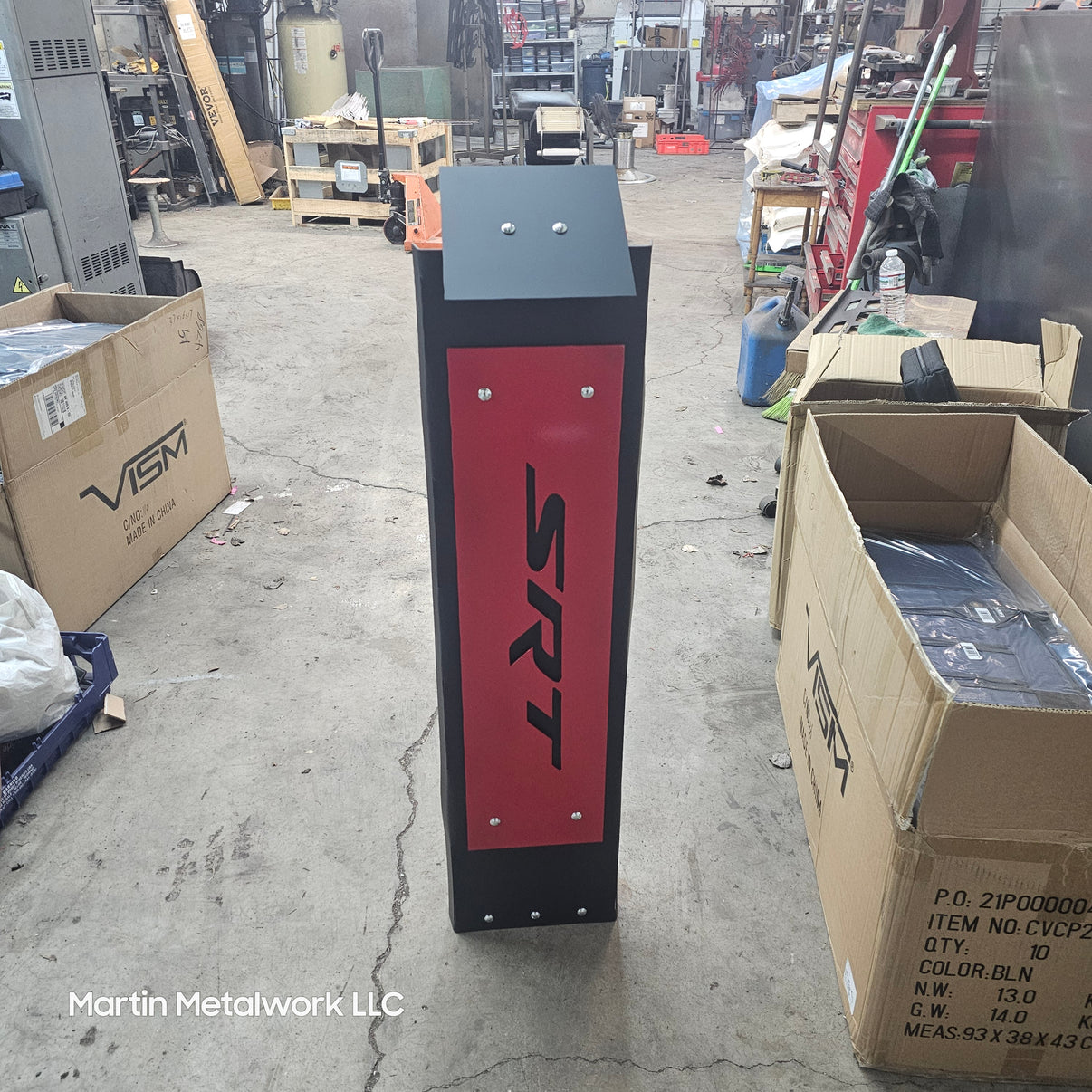 SRT Car Show board display stand – Martin Metalwork LLC