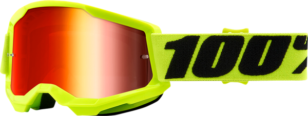 100% Youth Strata 2 Goggles - Yellow - Red Mirror 50032-00003 – Martin ...