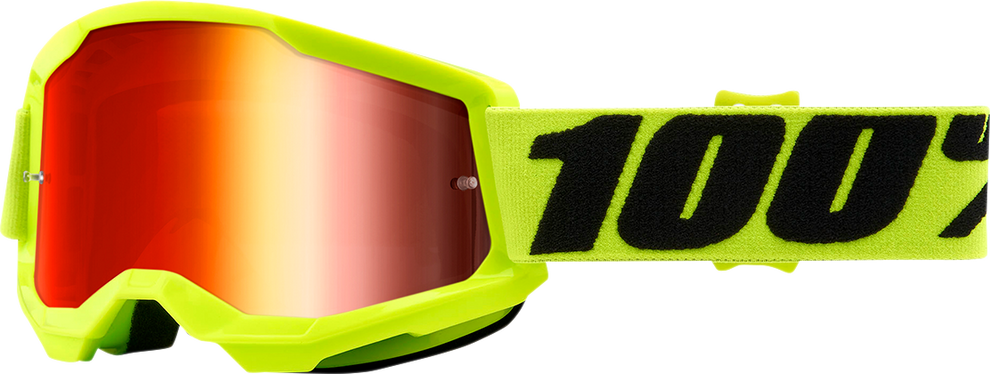 100% Youth Strata 2 Goggles - Yellow - Red Mirror 50032-00003 – Martin ...