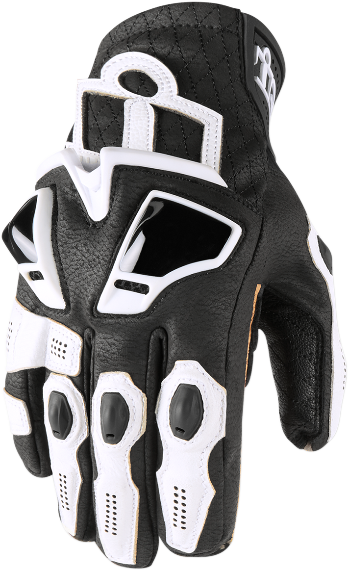 ICON Hypersport™ Short Gloves - White - Large 3301-3553 – Martin ...