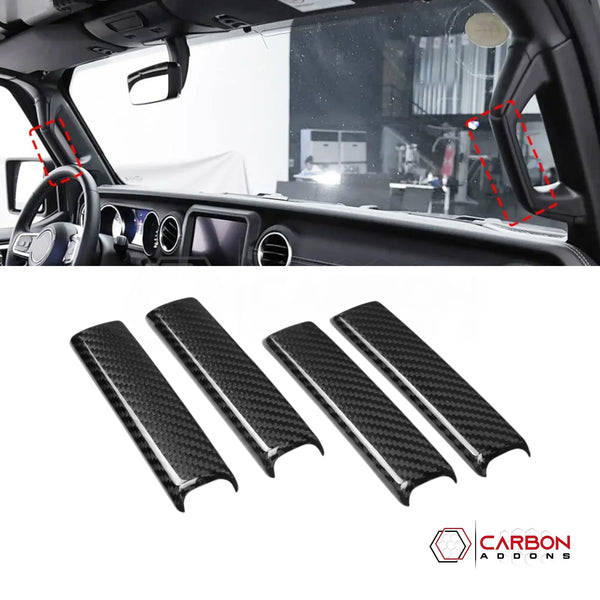 Jeep Gladiator JT & Wrangler JL A & B Pillar Grab Handle Trim Cover Se ...