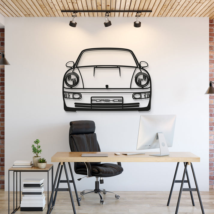 911 964 Front View Metal Car Wall Art - MT1366 – Martin Metalwork LLC