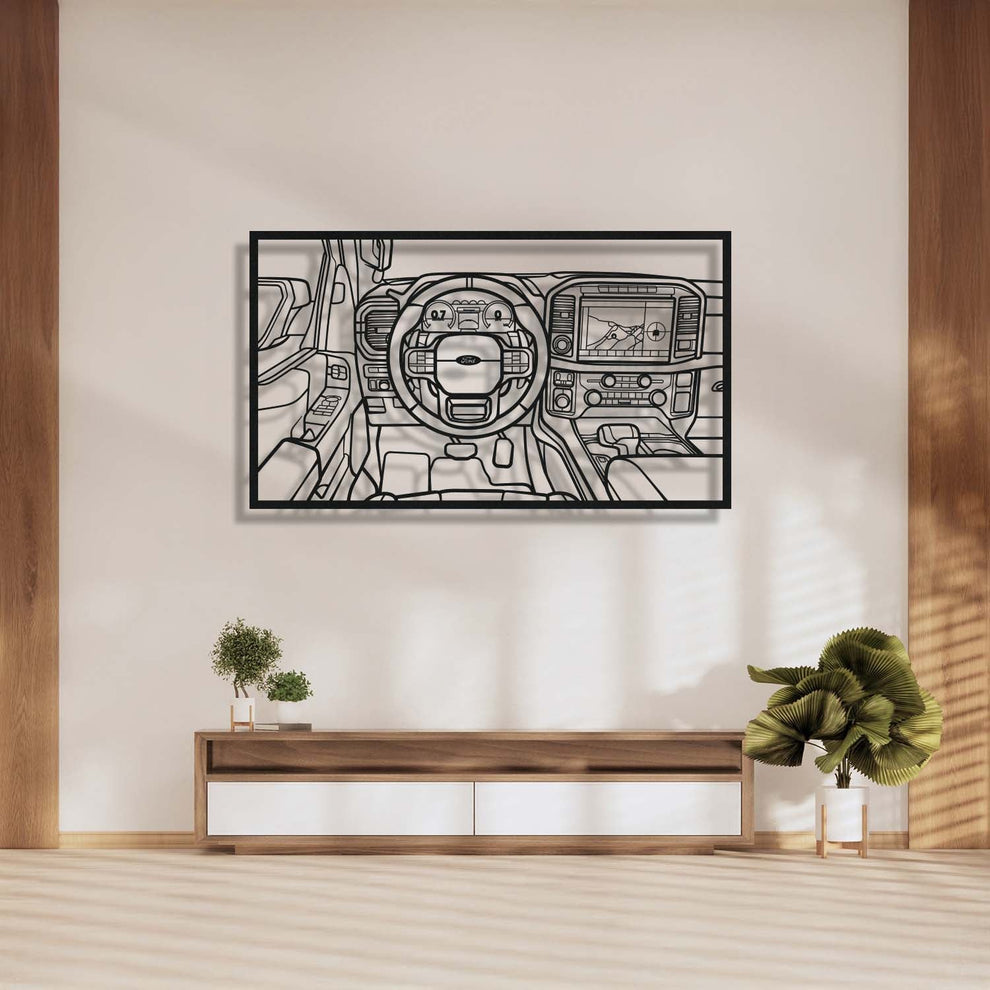 F150 Raptor Driver's Cockpit Metal Frame Wall Art - MT1468 – Martin ...