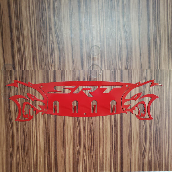 Dodge SRT Hellcat 4-Hook Rack – Dual Hellcat Heads SRT Wall Organizer ...